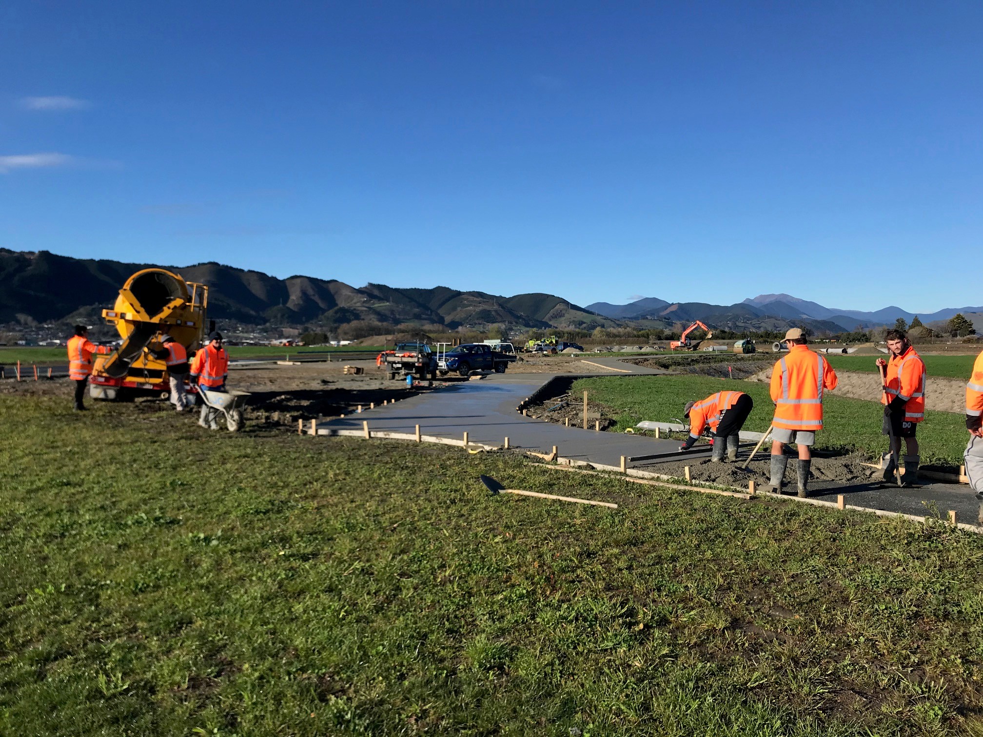 Shared path nearly finished in Central Park Reserve - The Meadows